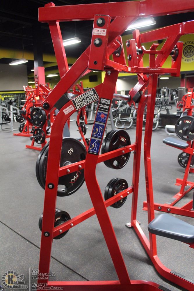 HAMMER STRENGTH ISO-LATERAL HIGH ROW MACHINE