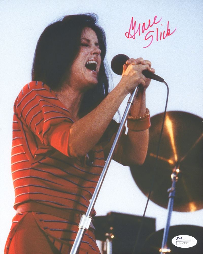 Grace Slick Signed 8x10 Photo (JSA COA)