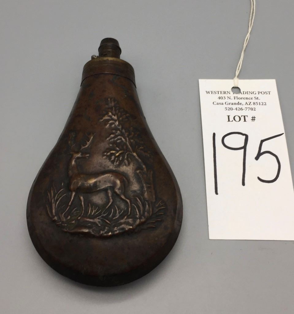 Antique Black Powder Flask