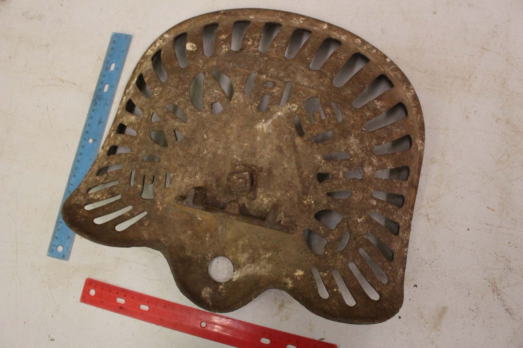 Antique Cast Iron "The Rake" Toronto Tractor Seat