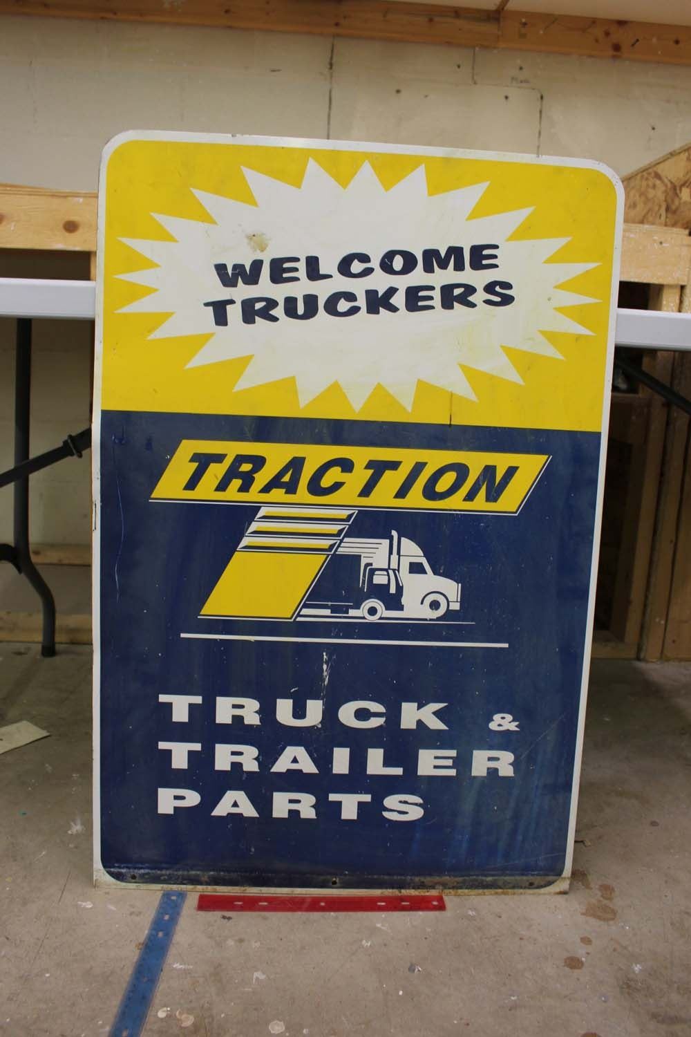 Metal Traction Advertising Sign (Double Sided)(36"x24")