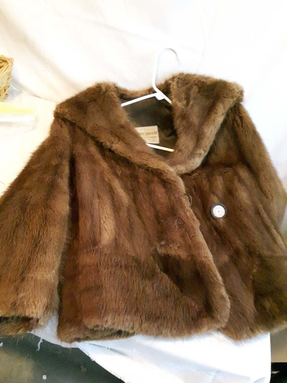 Short Mink Coat (Size Medium)