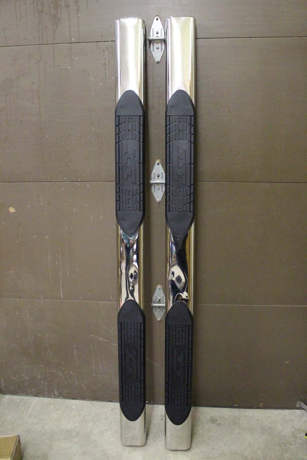 ICI, 5" Oval Step Tubes, Stainless Steel Stepbar, 99-17 Chev Silverado ...