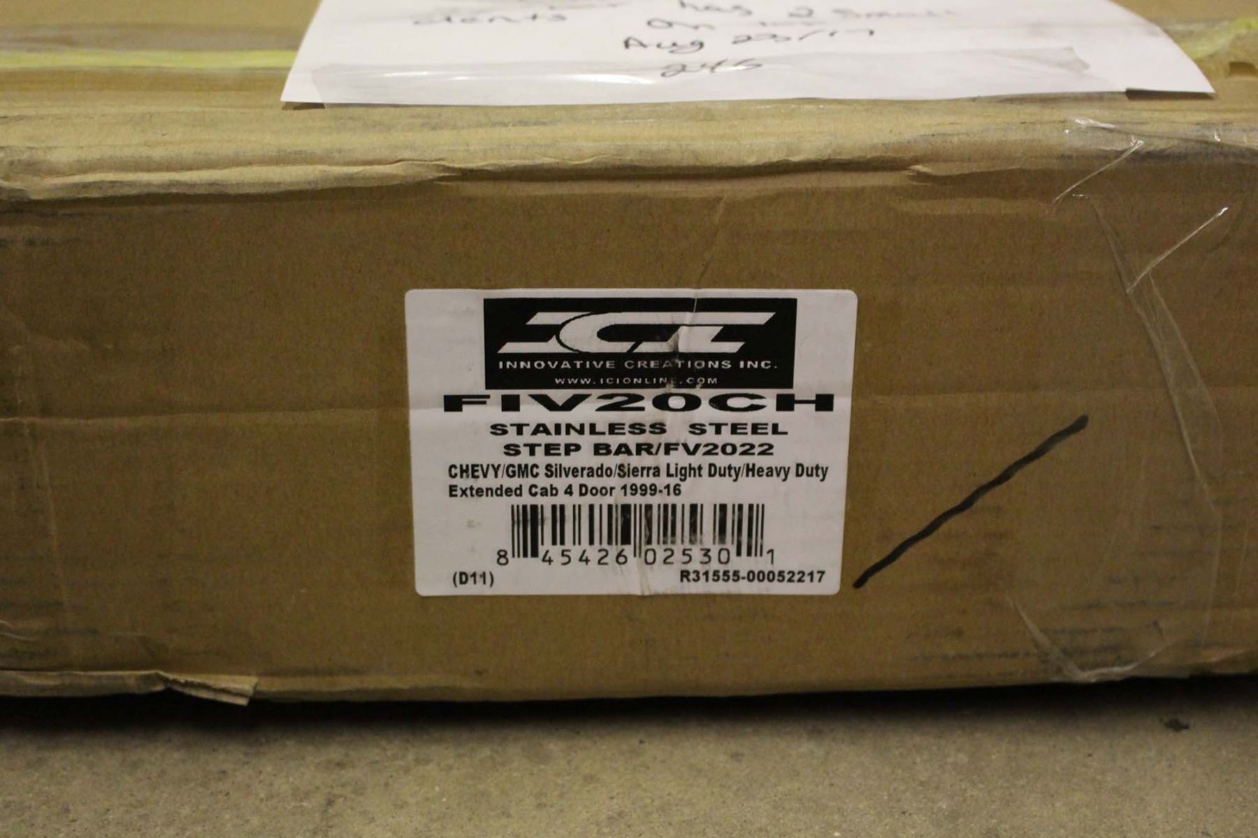 ICI, 5" Oval Step Tubes, Stainless Steel Stepbar, 99-17 Chev Silverado ...