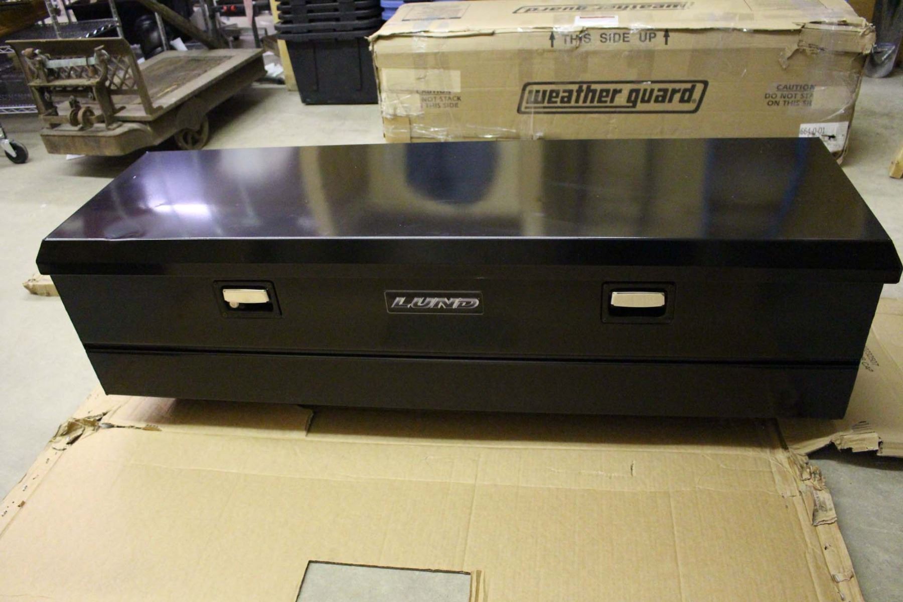 Lund Steel Flush Mount Box, Black, NOS, Scratch And Dent