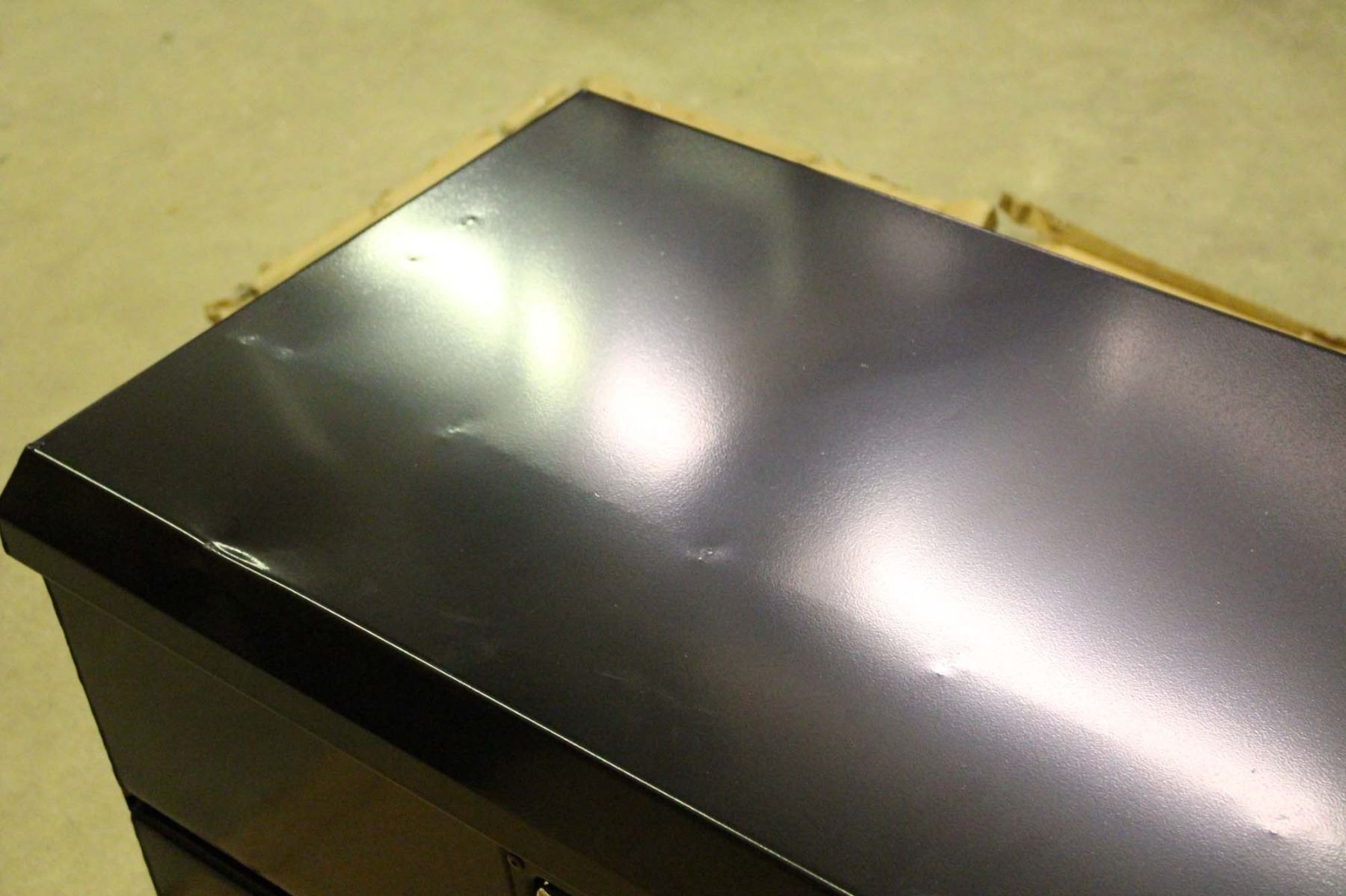 Lund Steel Flush Mount Box, Black, NOS, Scratch And Dent