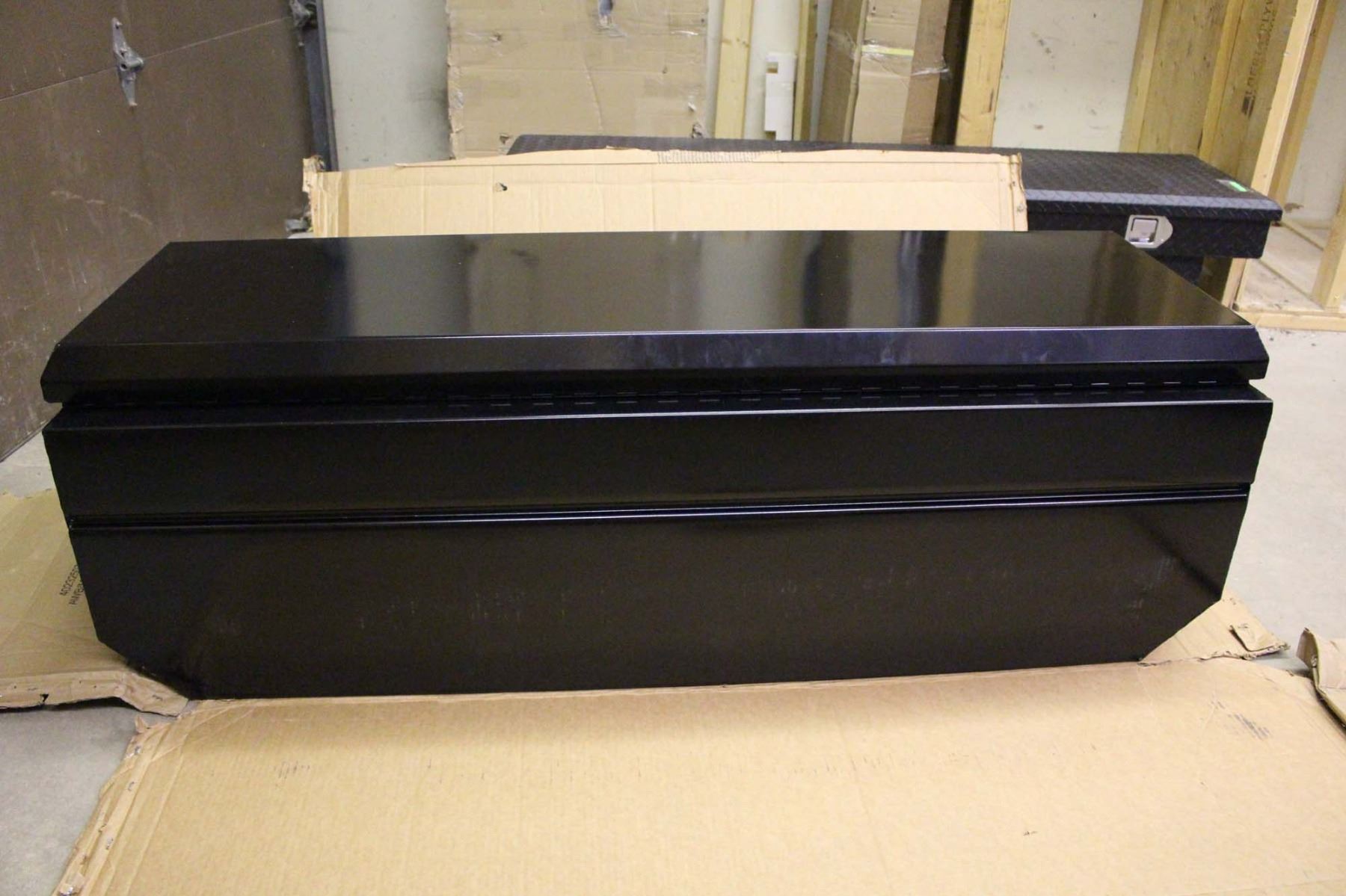 Lund Steel Flush Mount Box, Black, NOS, Scratch And Dent