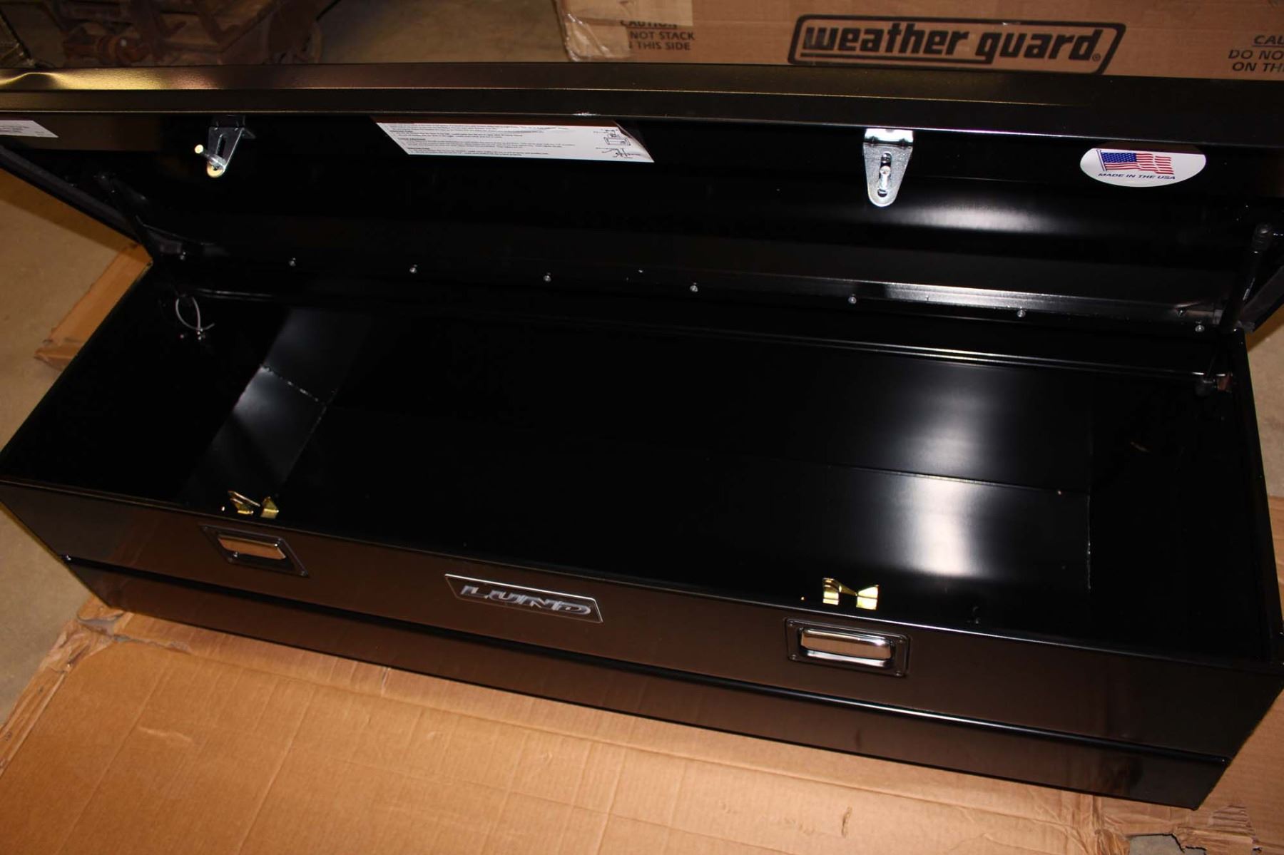 Lund Steel Flush Mount Box, Black, NOS, Scratch And Dent