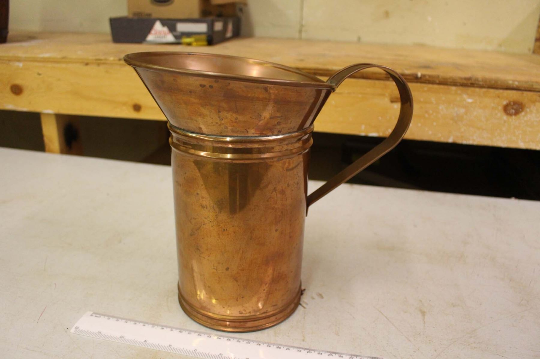 Vintage Copper Oil Pouring Can