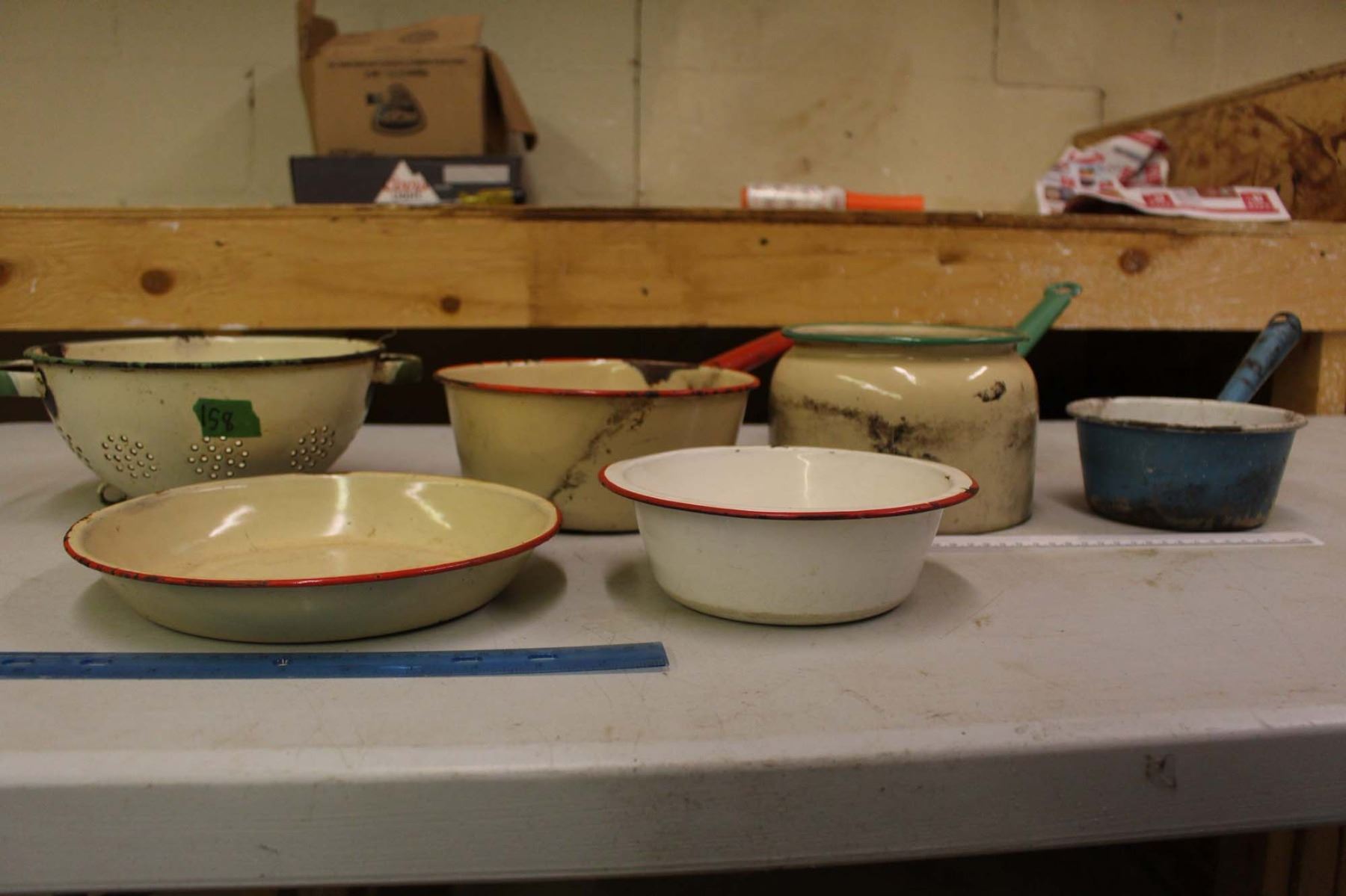 6 Pieces Of Enamel ware