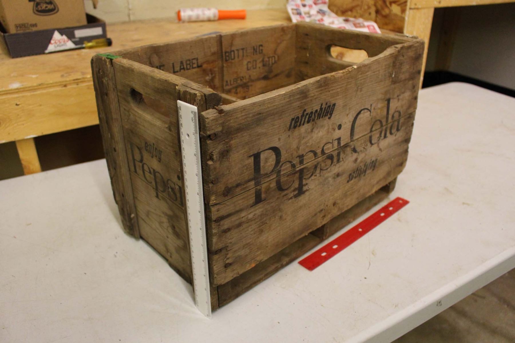 Wooden Pepsi Cola Box