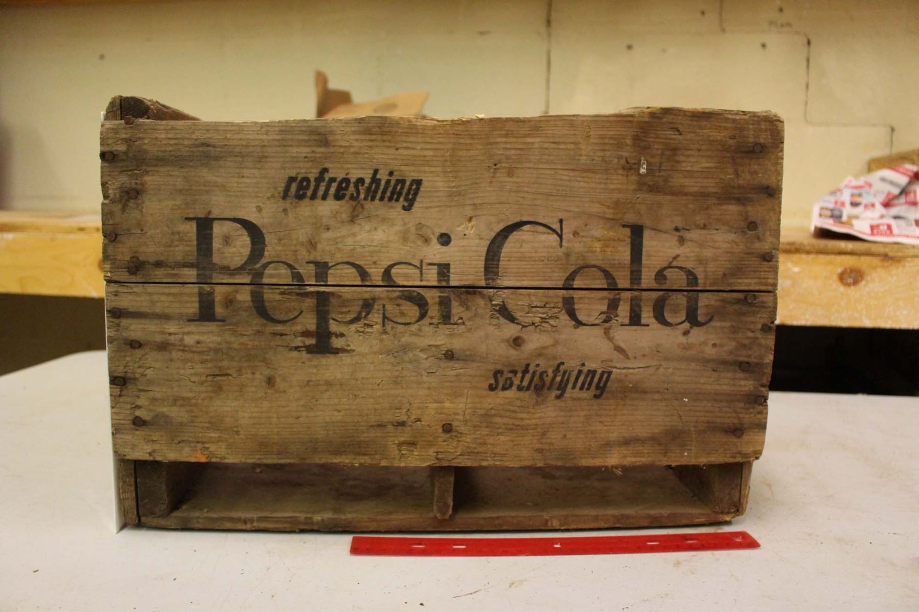 Wooden Pepsi Cola Box