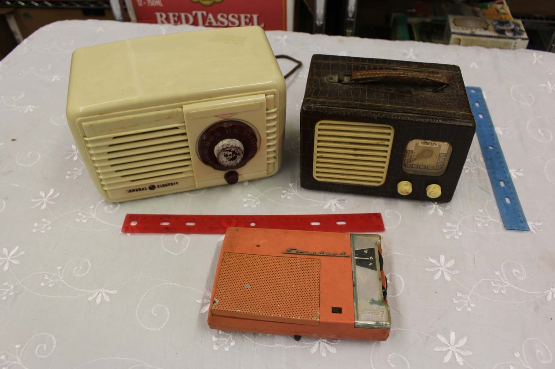 Vintage Radios (3)(Working General Electric Radio, Standard Transistor ...