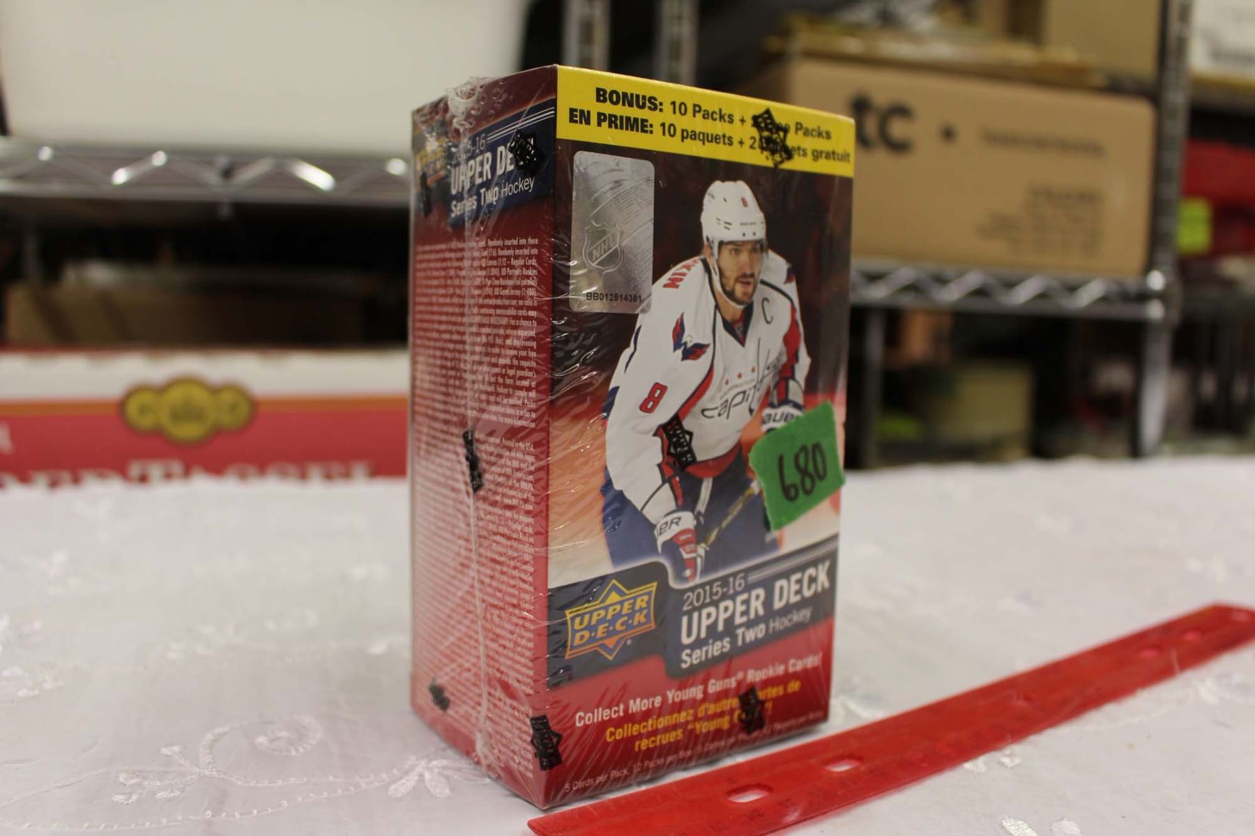 Sealed Box of 2015-16 Upper Deck Series 1 Hockey Cards, 10 Packs