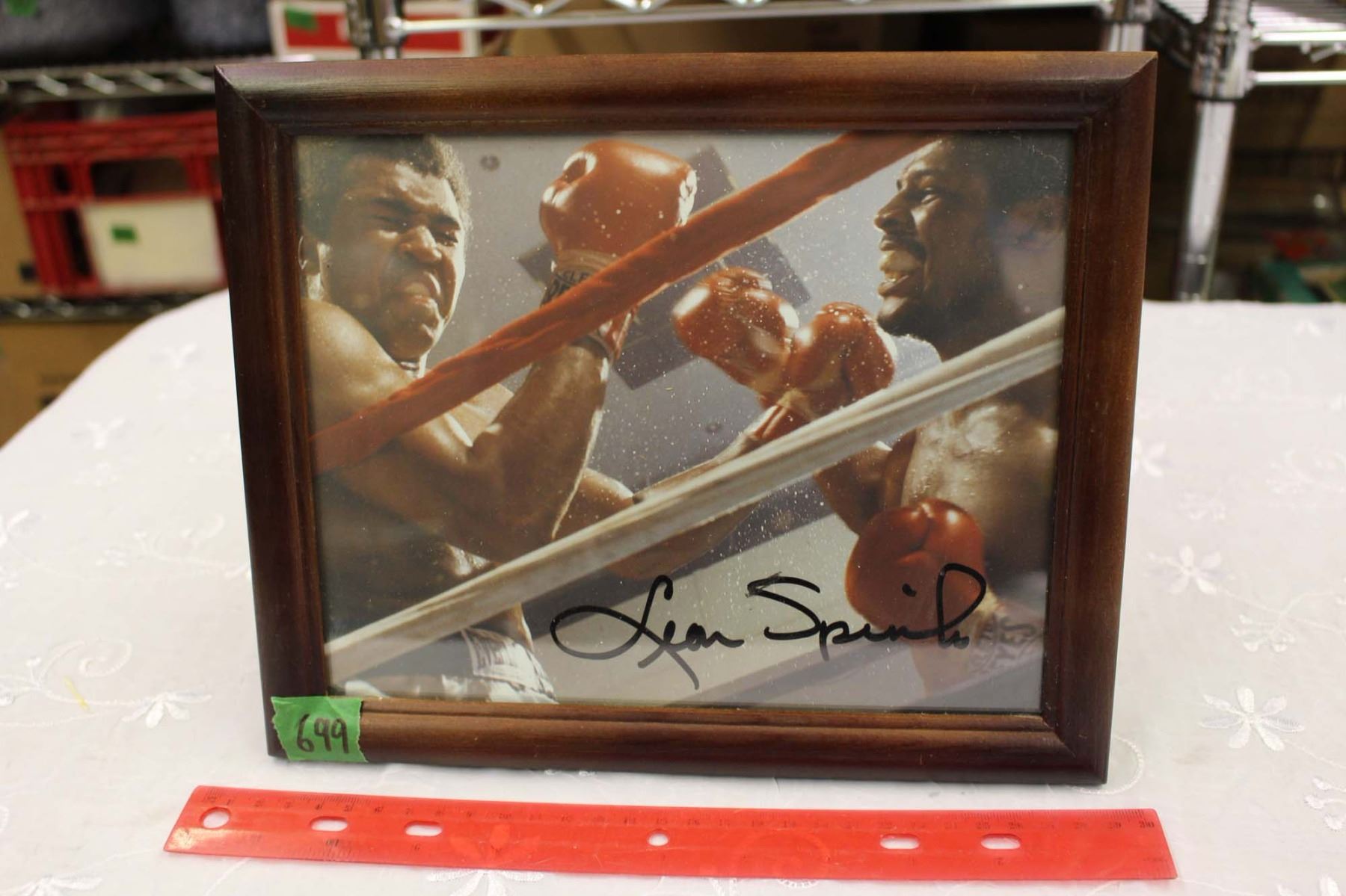 Leon Spinks vs Mohammed Ali – 8” x 10” Photo, Autographed by Leon Spinks