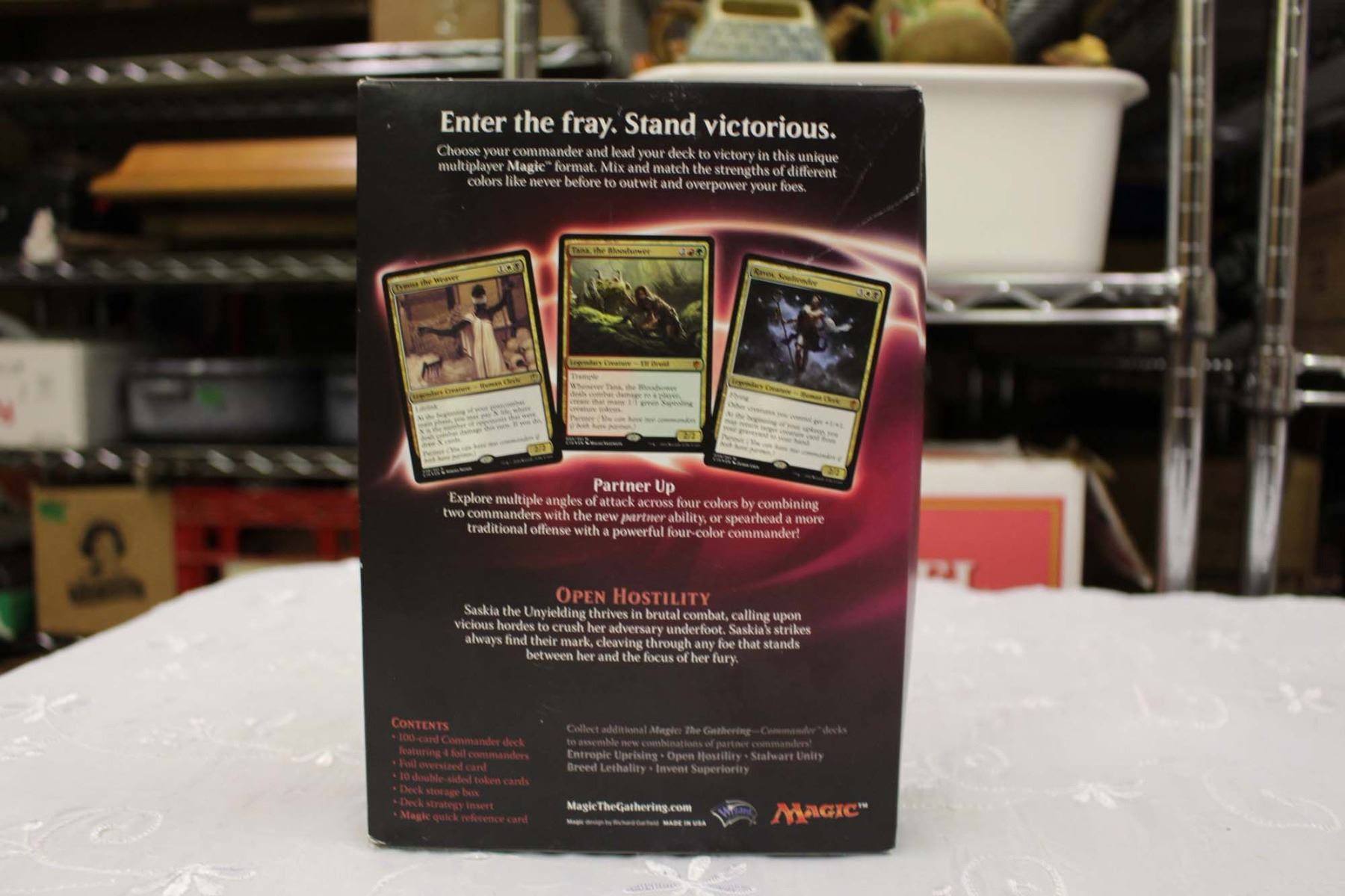Magic the Gathering, Commander, Open Hostility Box– Four-Color, 100 ...