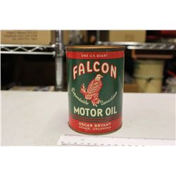 Vintage Falcon Motor Oil Tin