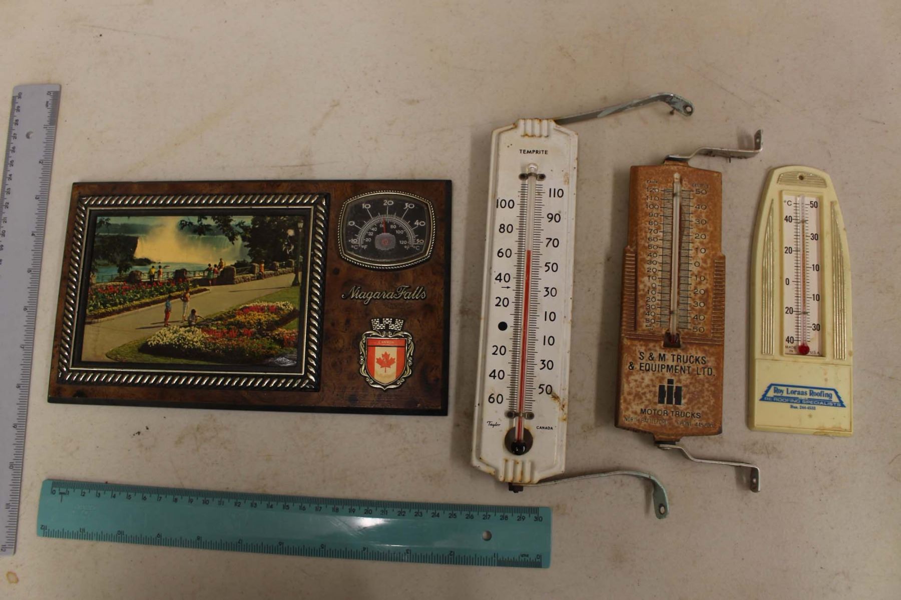 Vintage Advertising Thermometers (4)