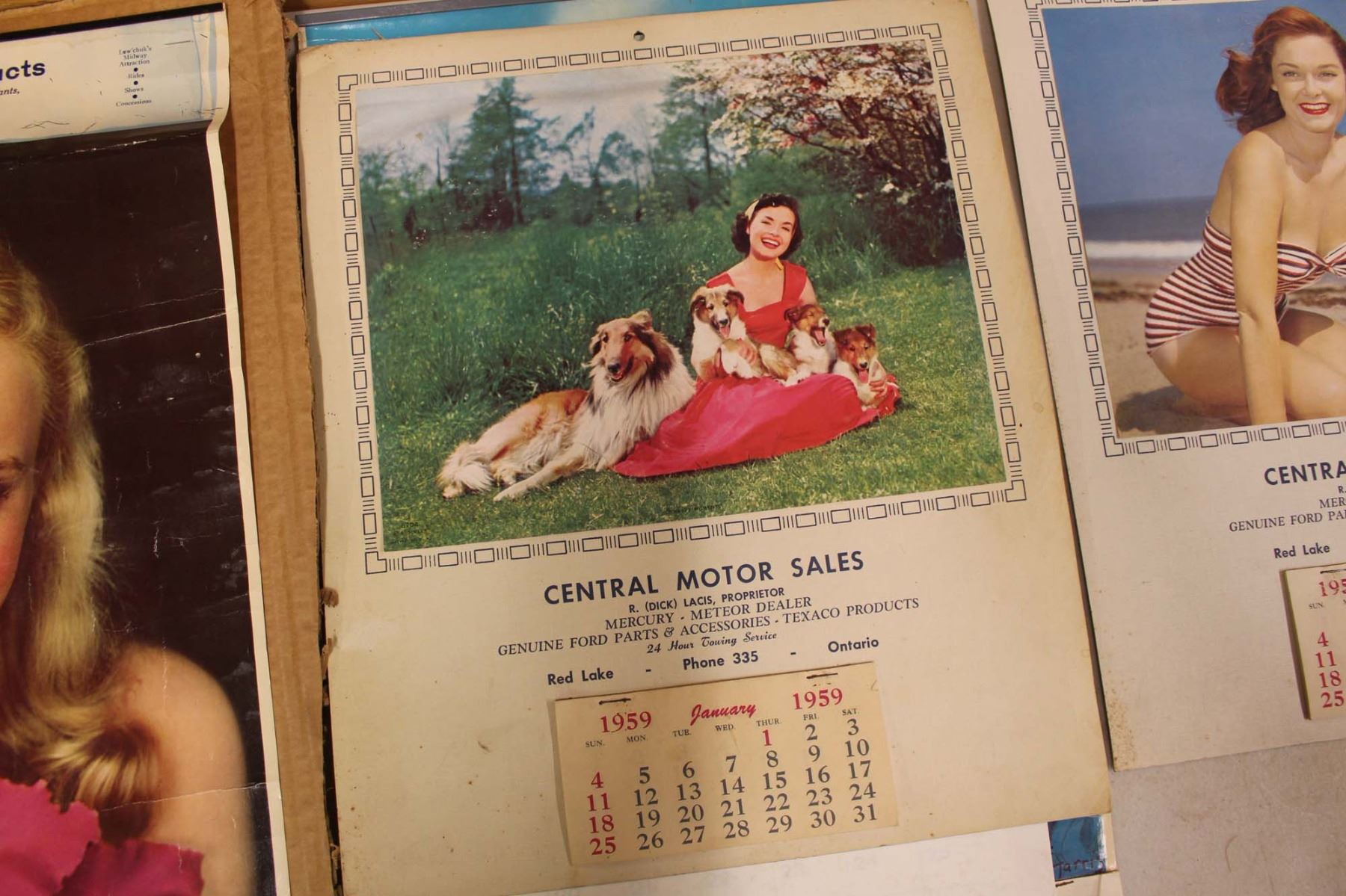 Vintage Calendars(6): 1951, 1956, 1959, 1977
