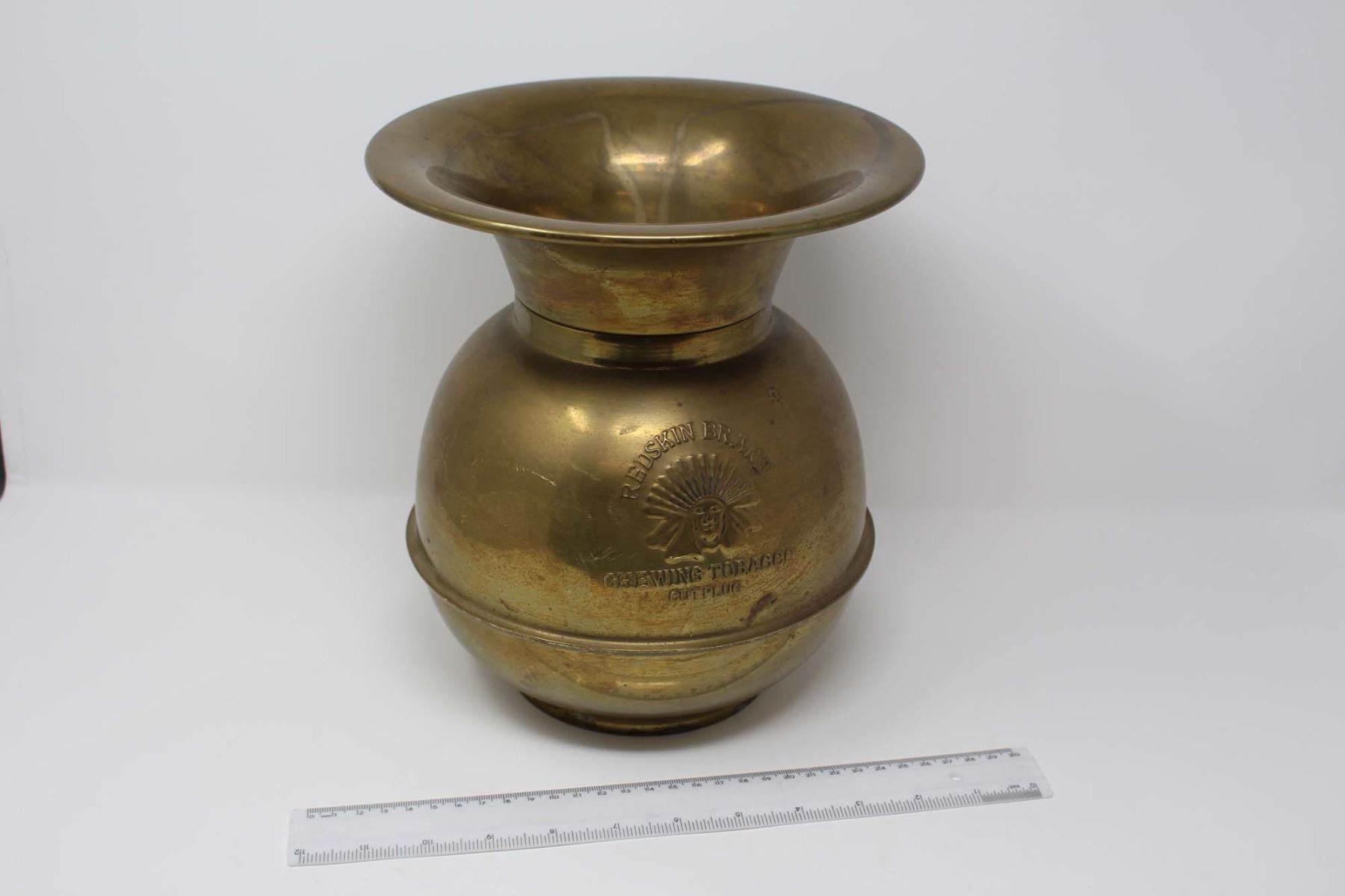 Redskins Tobacco Brass Spitoon