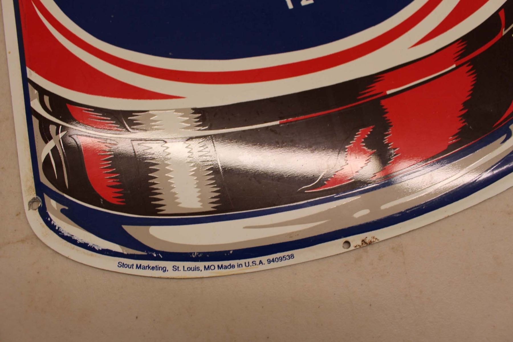 Pepsi-Cola 42" Embossed Sign- Stout Marking Sign