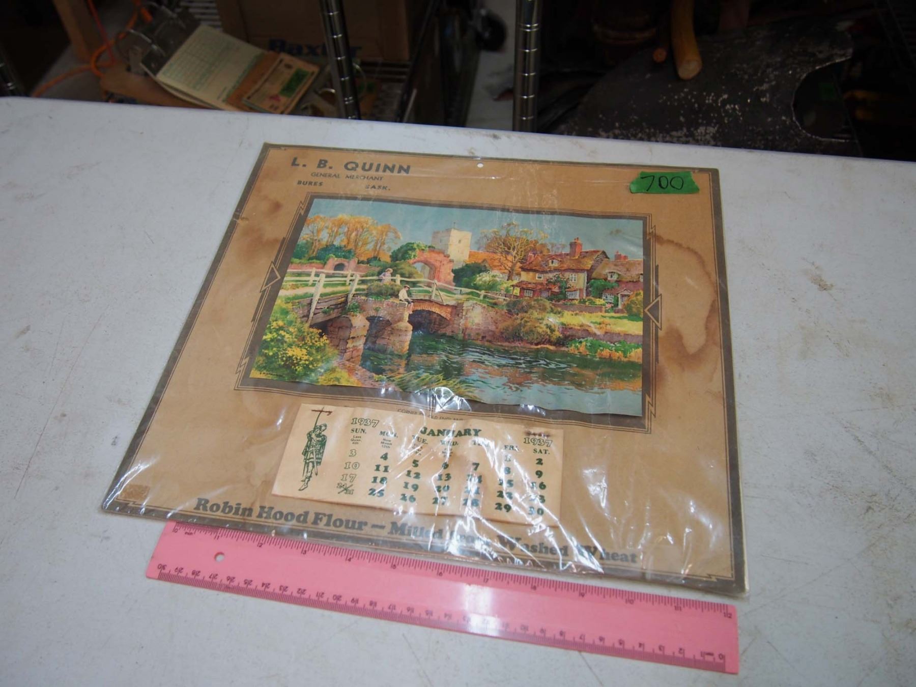 1937 Robin Hood Flour Calendar