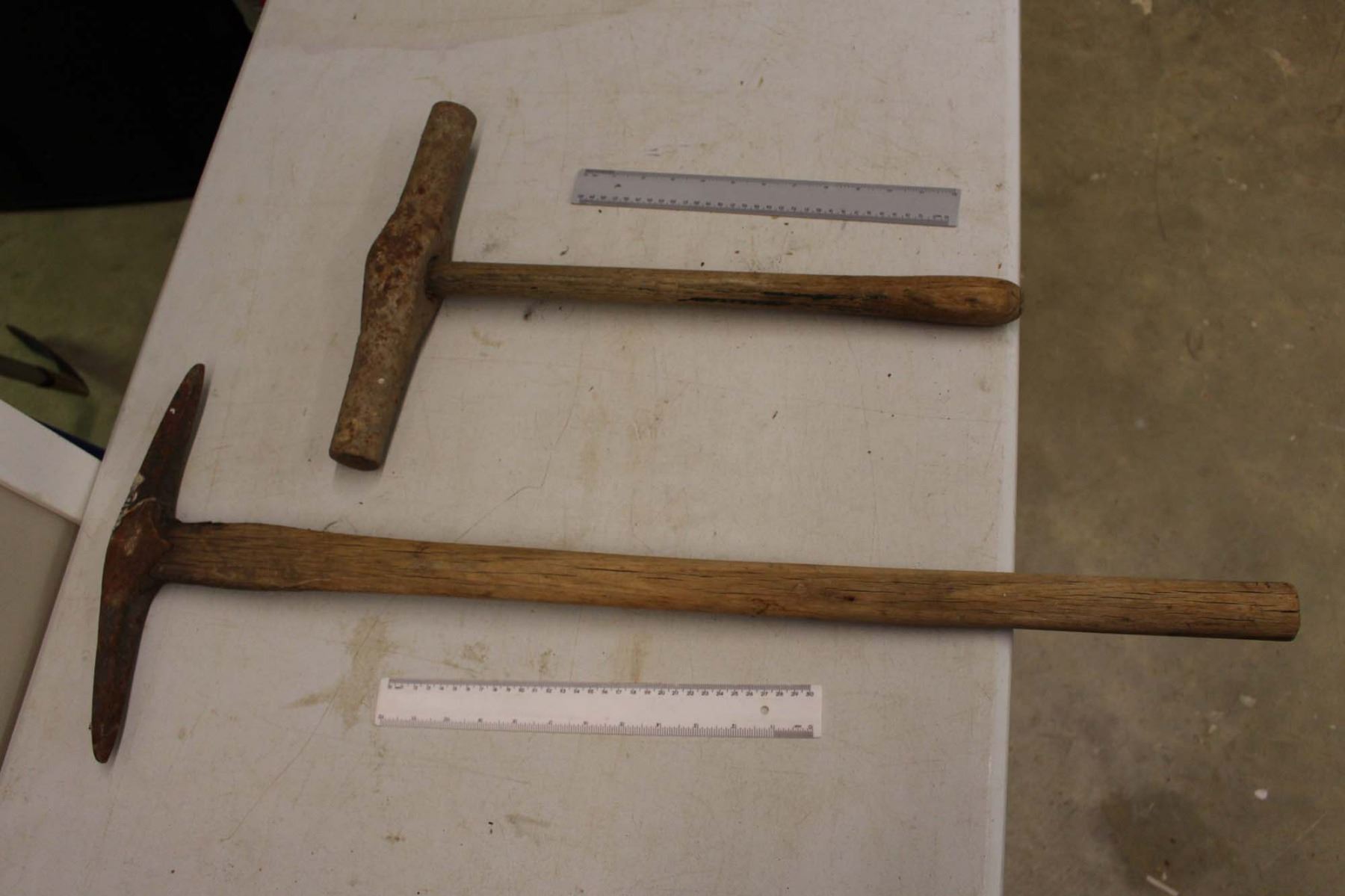 Wooden Handled Pick And Hammer (2 Pieces)