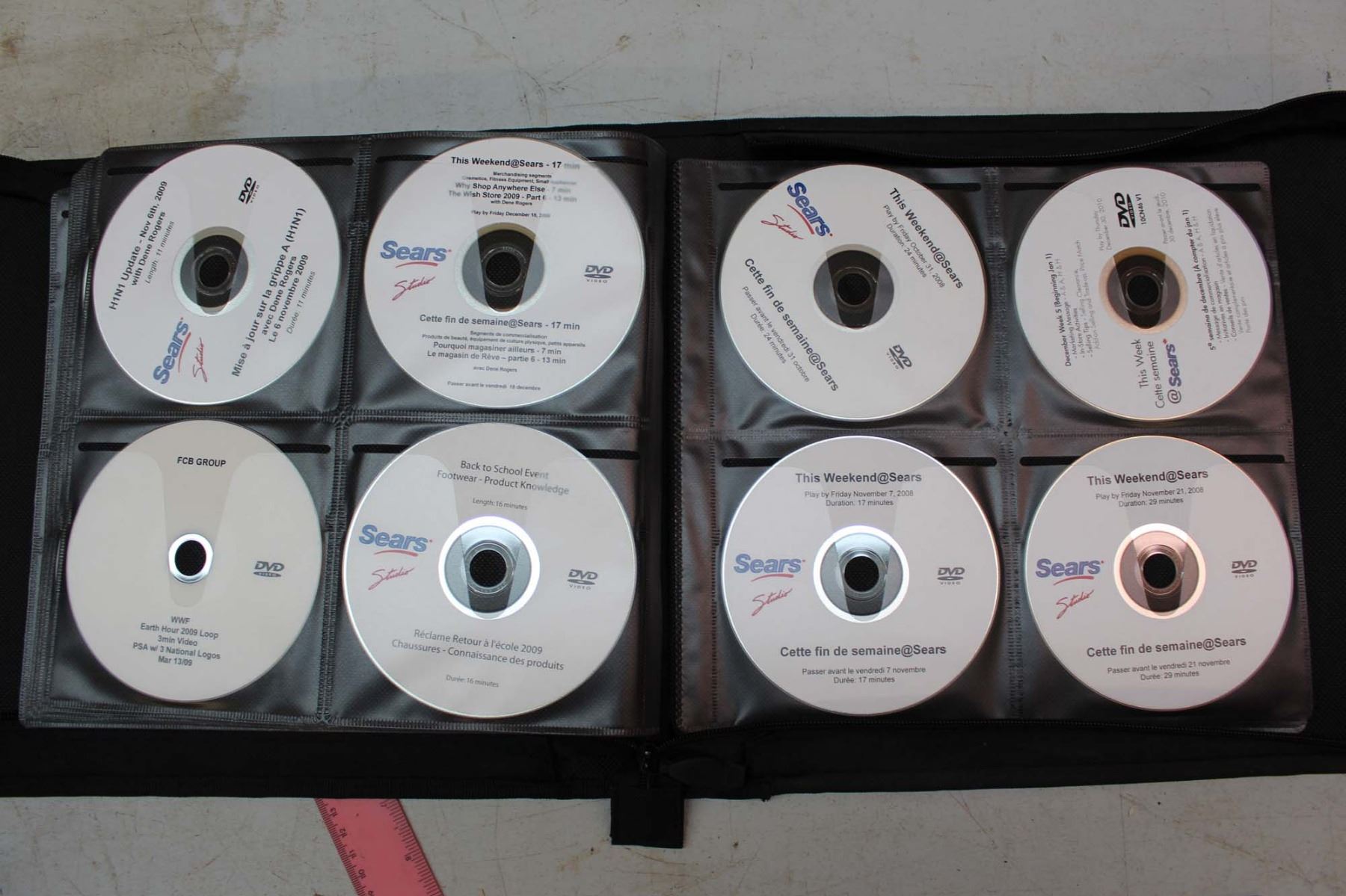 CD Binder Containing About 100 SEARS Promotional Audio CD's