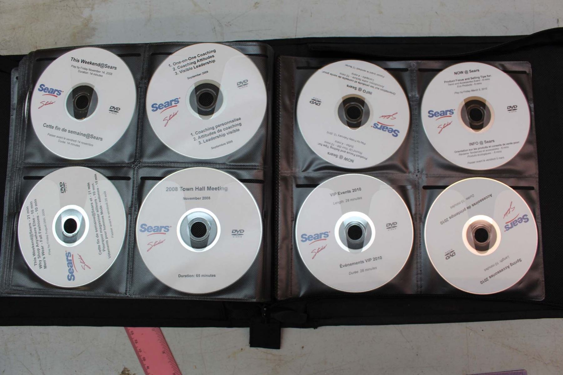 CD Binder Containing About 100 SEARS Promotional Audio CD's