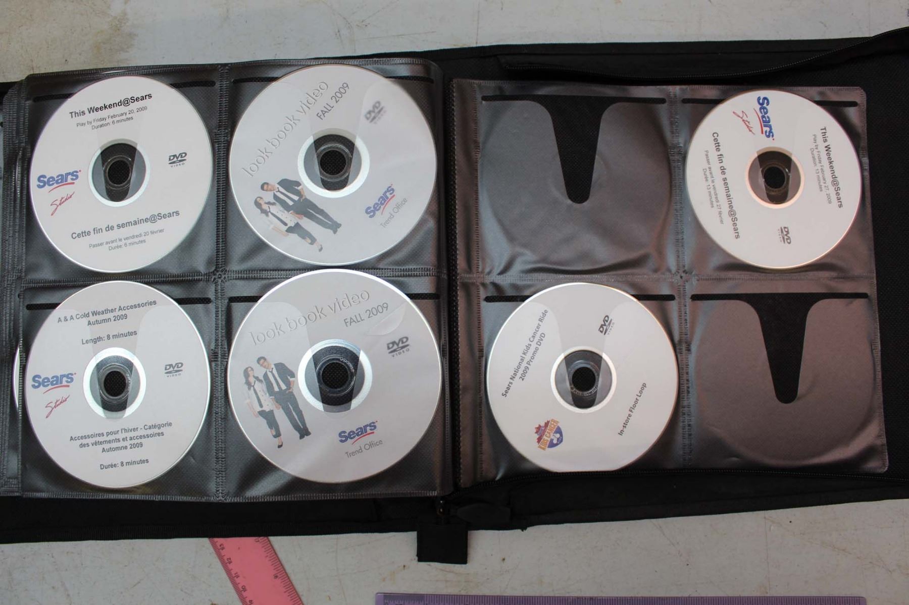CD Binder Containing About 100 SEARS Promotional Audio CD's