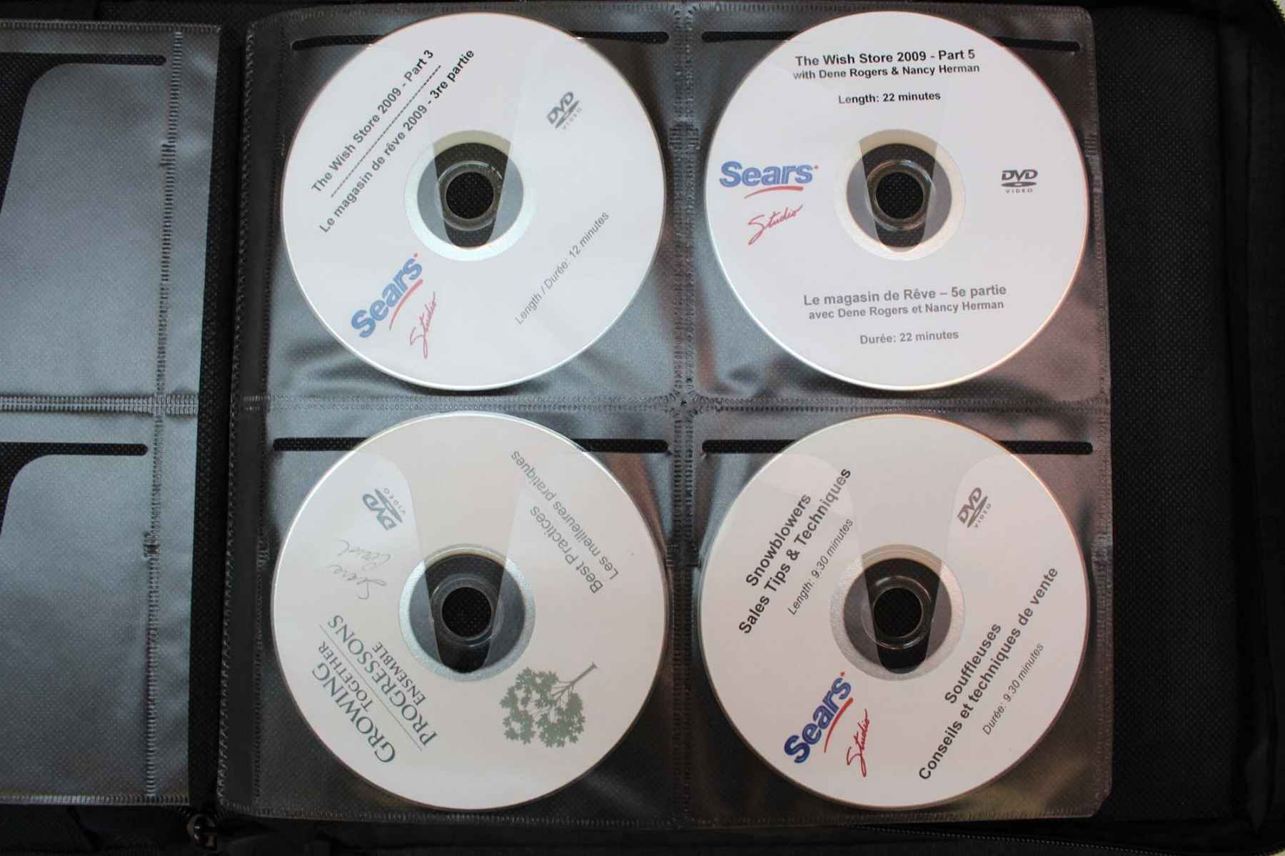 CD Binder Containing About 100 SEARS Promotional Audio CD's