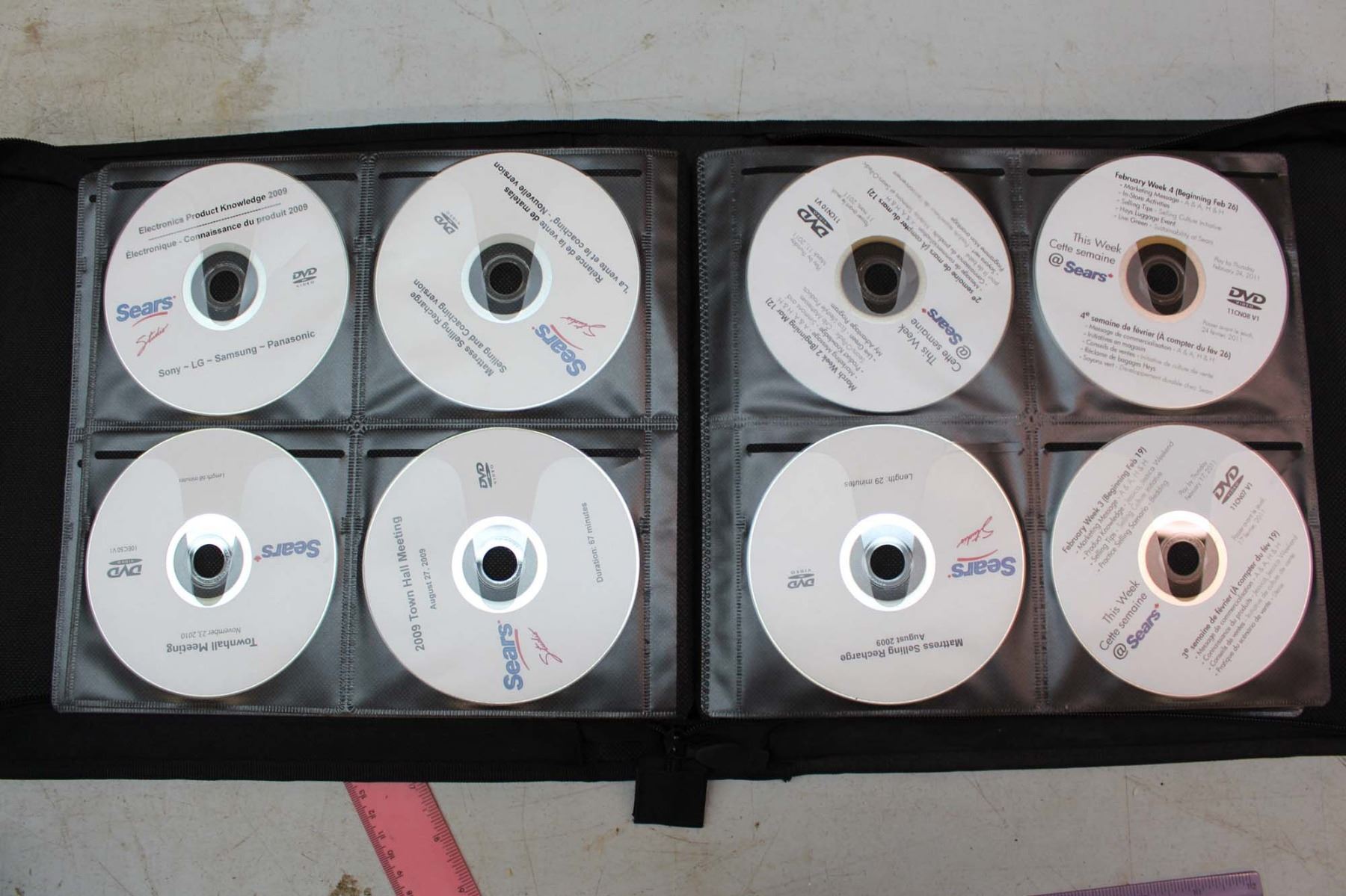 CD Binder Containing About 100 SEARS Promotional Audio CD's