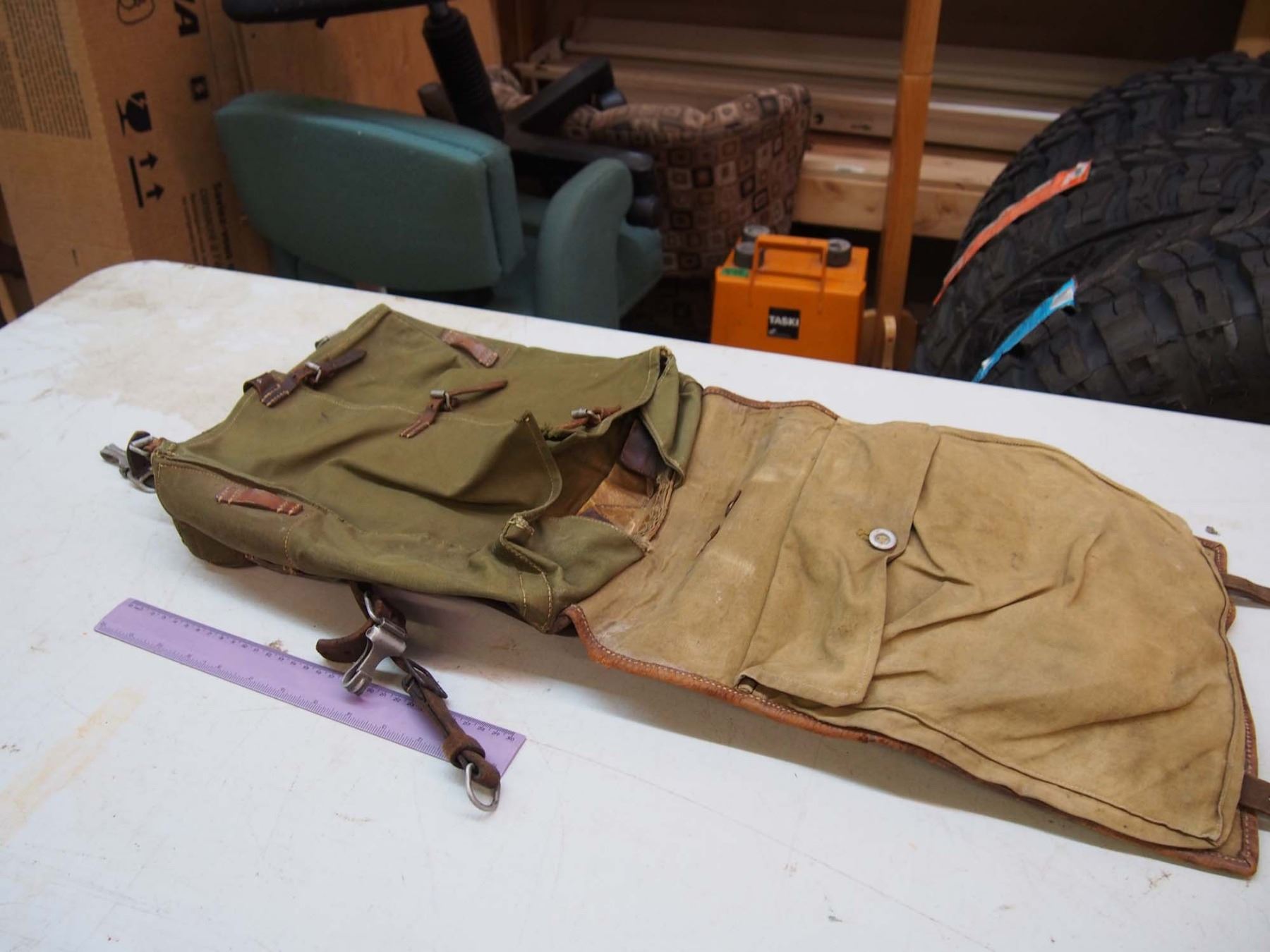 WW2 German Army Tornister, Backpack, Dated 1937