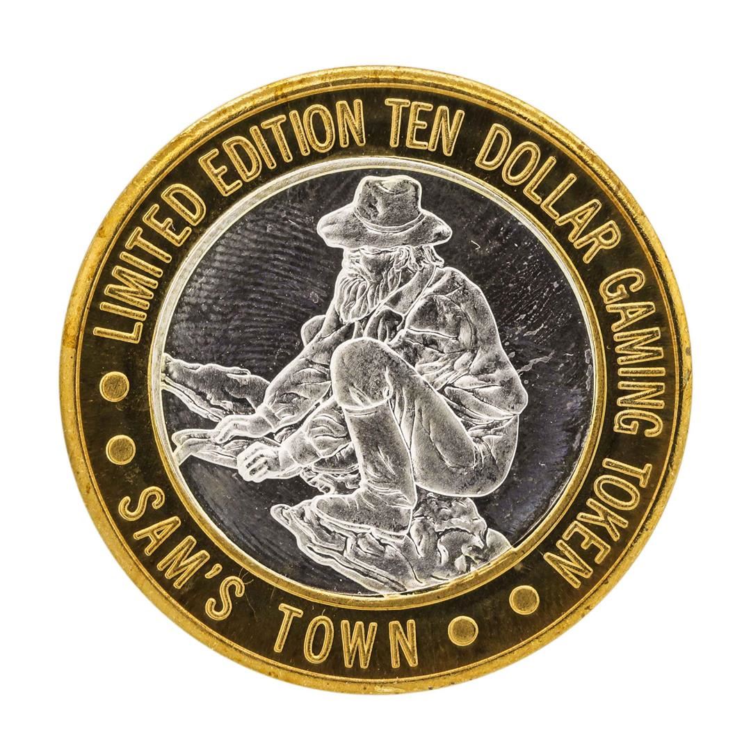 .999 Silver Sam's Town Las Vegas $10 Casino Limited Edition Gaming Token