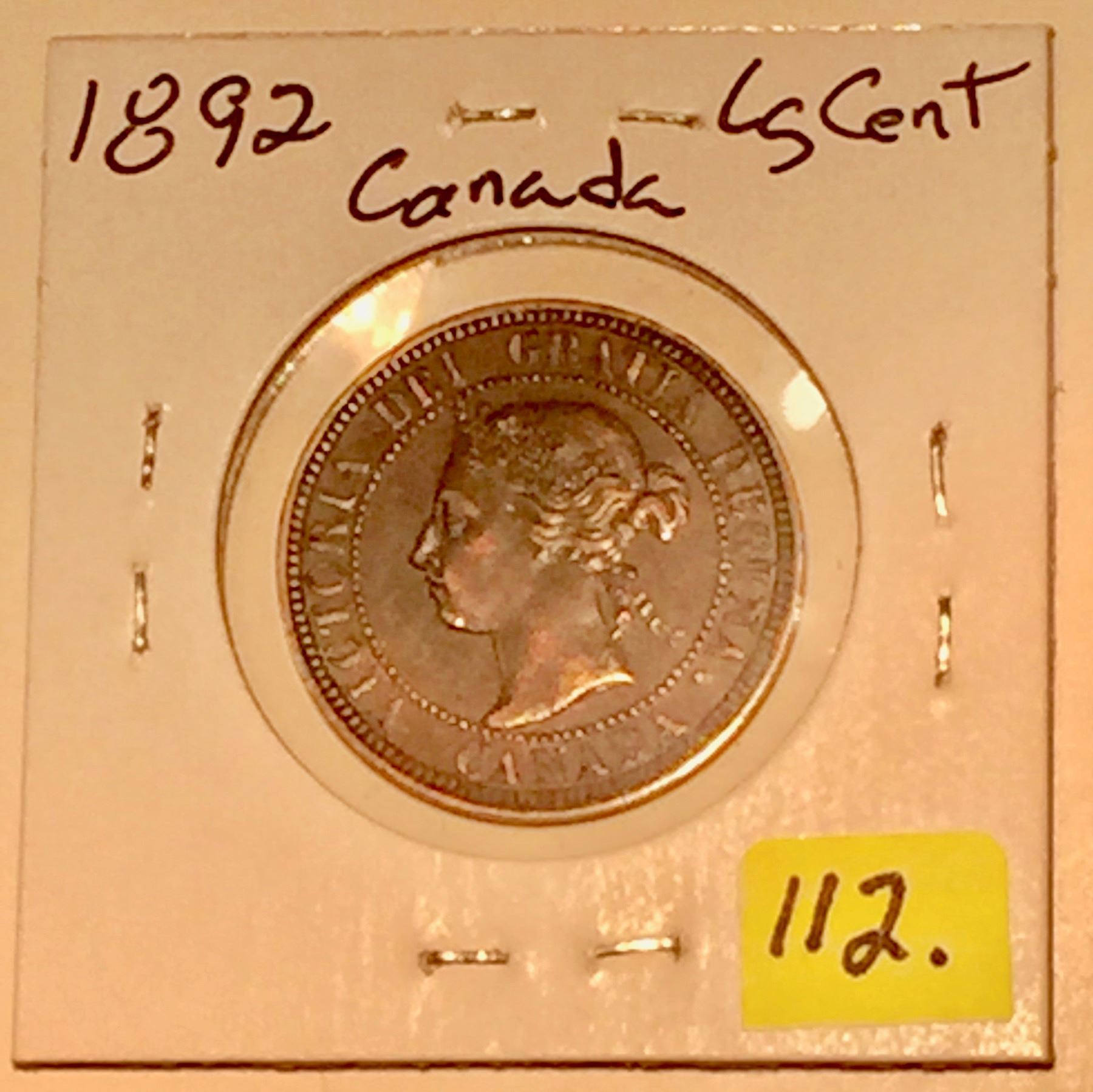 1892 Canada Large One Cent 1892 Canada Large One Cent