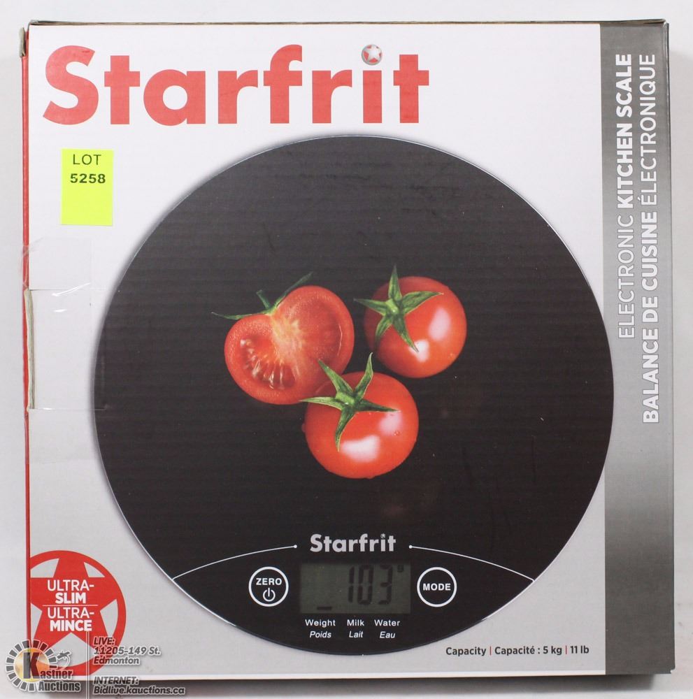 STARFRIT ULTRA SLIM ELECTRONIC KITCHEN SCALE