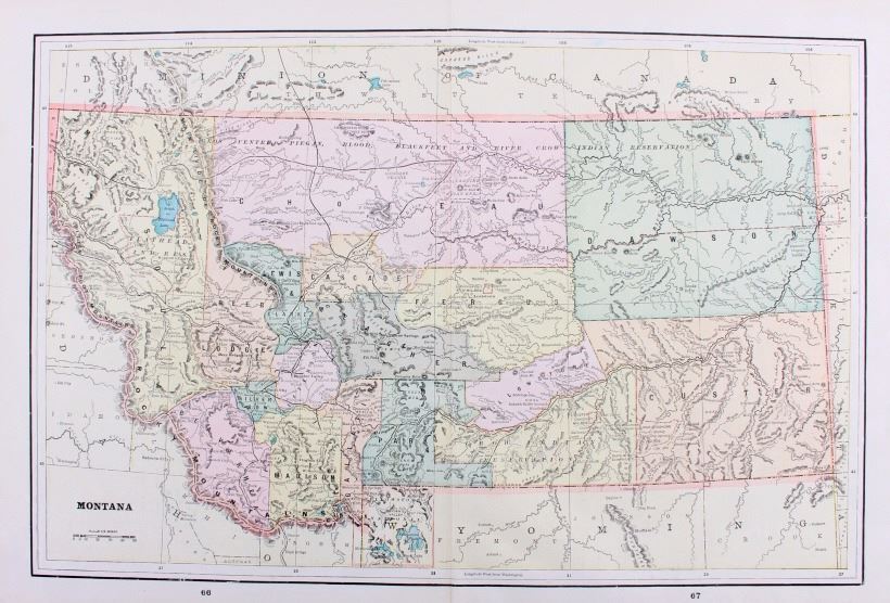 1887-1900 Montana Map Collection