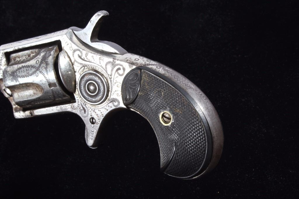 Engraved Lee Arms Co. Red Jacket No.3 .32 Revolver