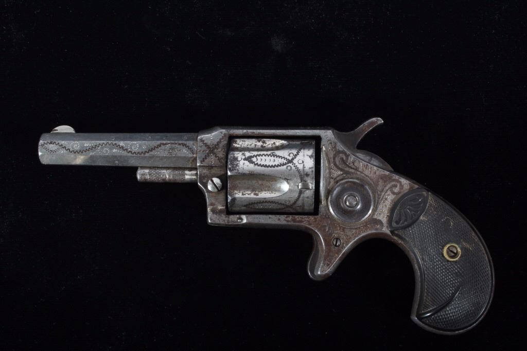 Engraved Lee Arms Co. Red Jacket No.3 .32 Revolver
