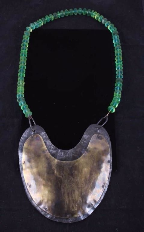 Plains Indian Copper & Brass Gorget Breast Plate