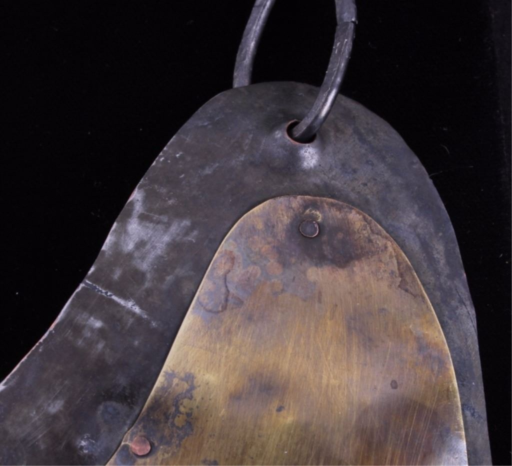 Plains Indian Copper & Brass Gorget Breast Plate