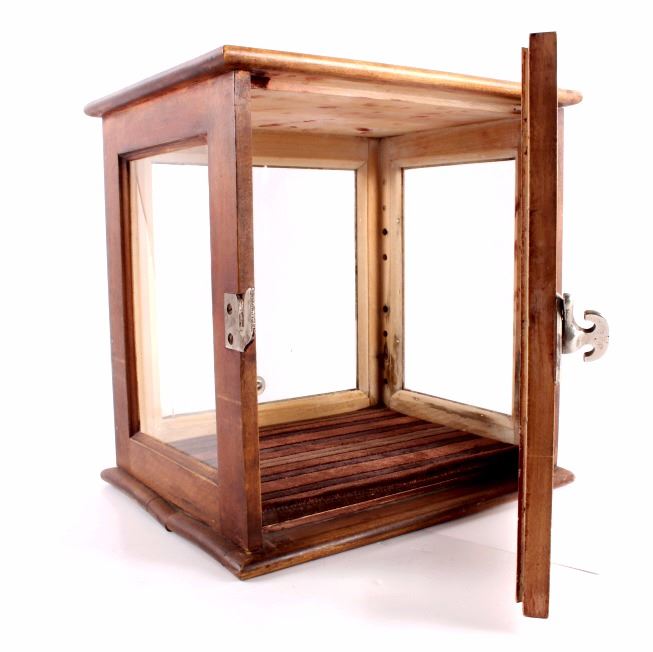 Antique Walnut Glass Mercantile Display Case