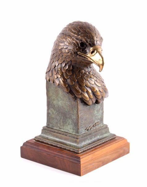 Original Bald Eagle Sculpture by Geoffrey C. Smith
