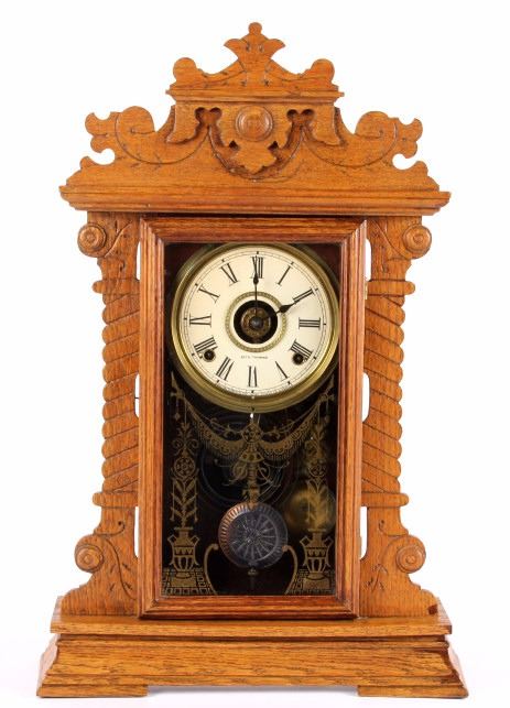Antique Seth Thomas Oak "Kitchen" Clock