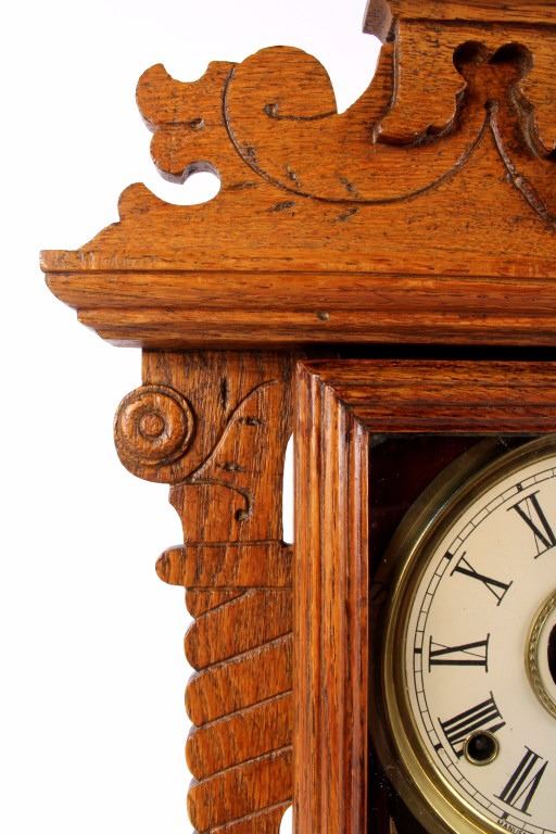 Antique Seth Thomas Oak "Kitchen" Clock