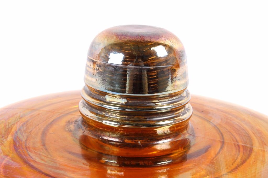 Pyrex Carnival Glass Insulator Circa 1942