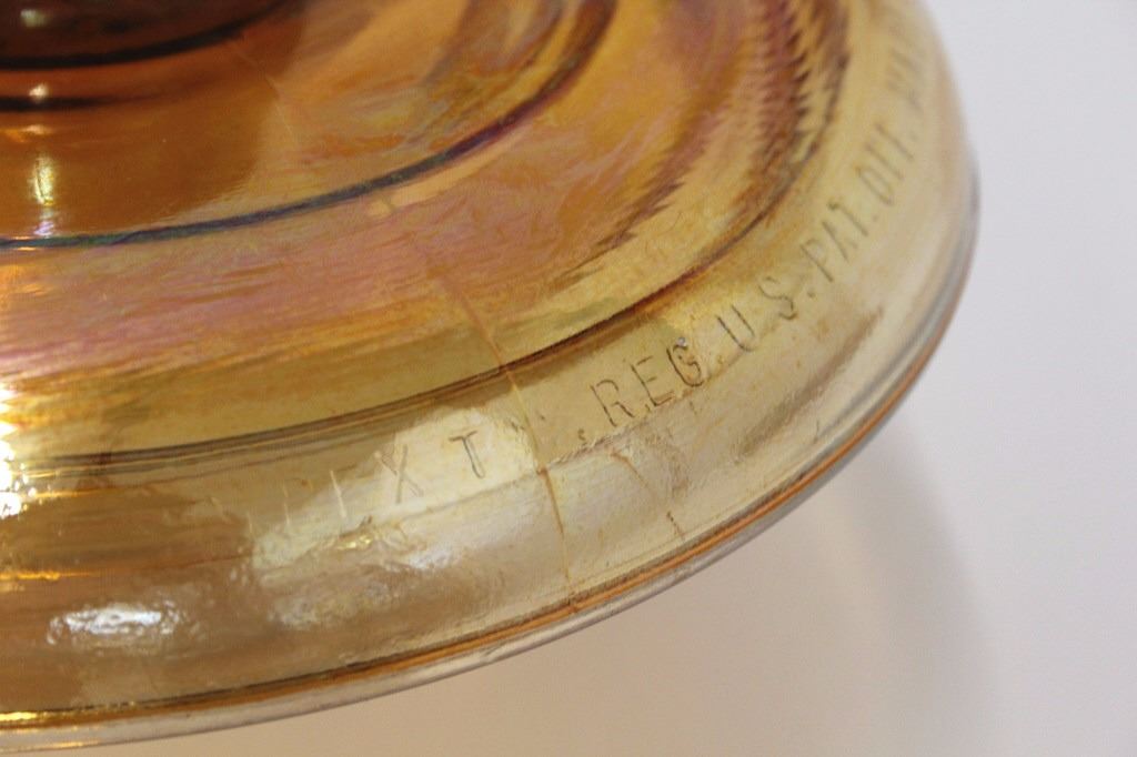 Pyrex Carnival Glass Insulator Circa 1942