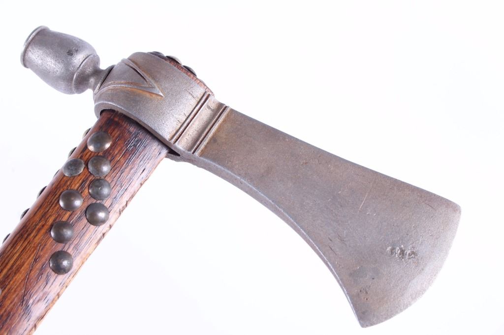 Blackfoot Pipe Tomahawk w/ Beaded Drop 1850