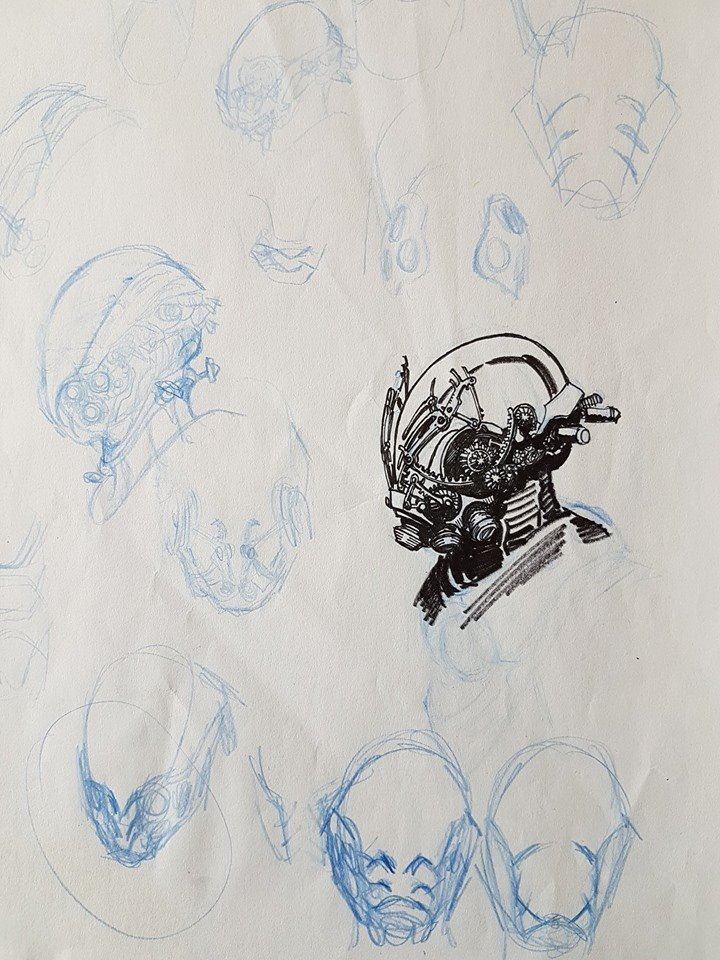 Hellboy 2: The Golden Army (2008)-johann-kraus-helmet-previous-concept ...