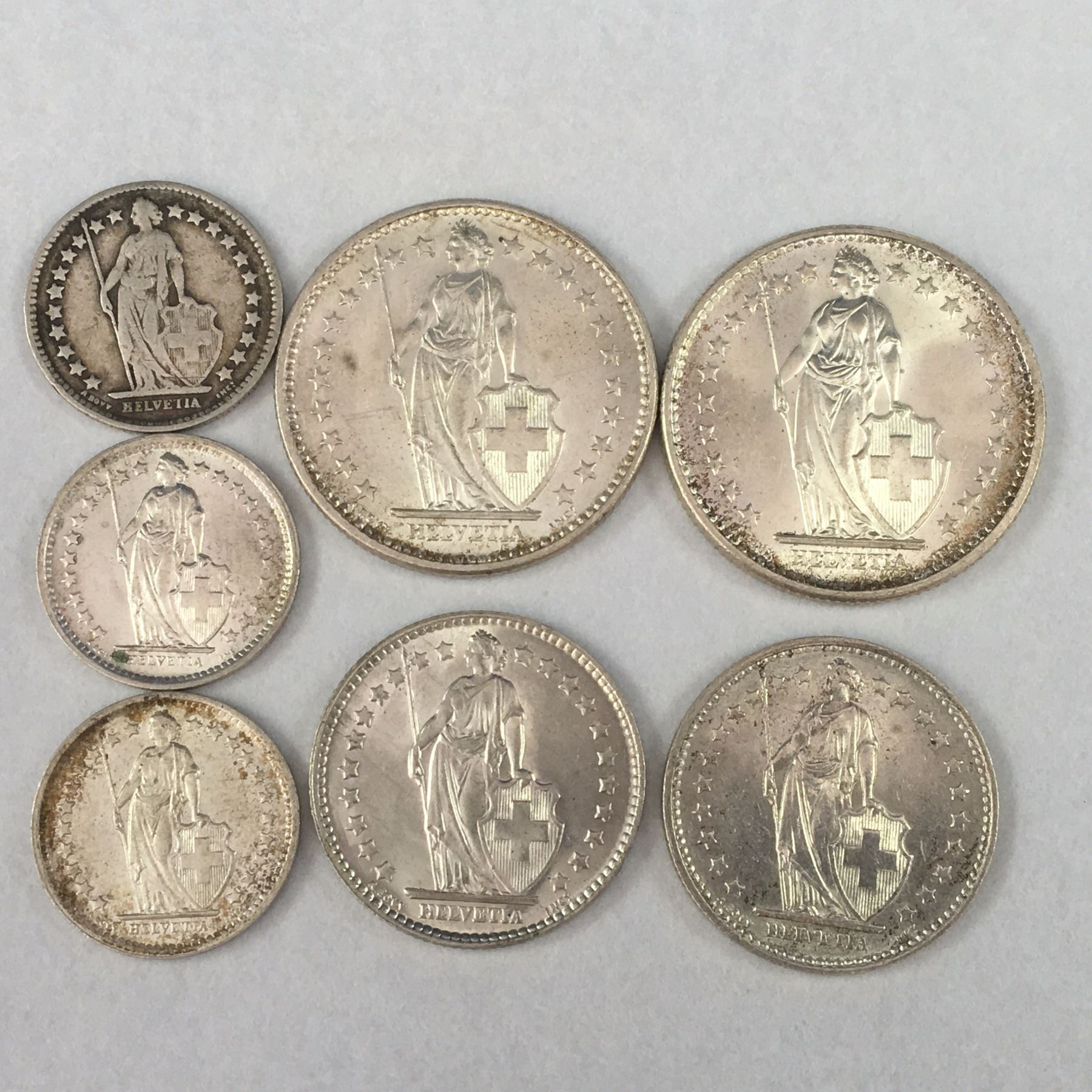 Group Of Silver Swiss Francs Coins Inc 2 Franc s Auction Kings Group Of Silver Swiss Francs Coins Inc 2 Franc s Auction Kings